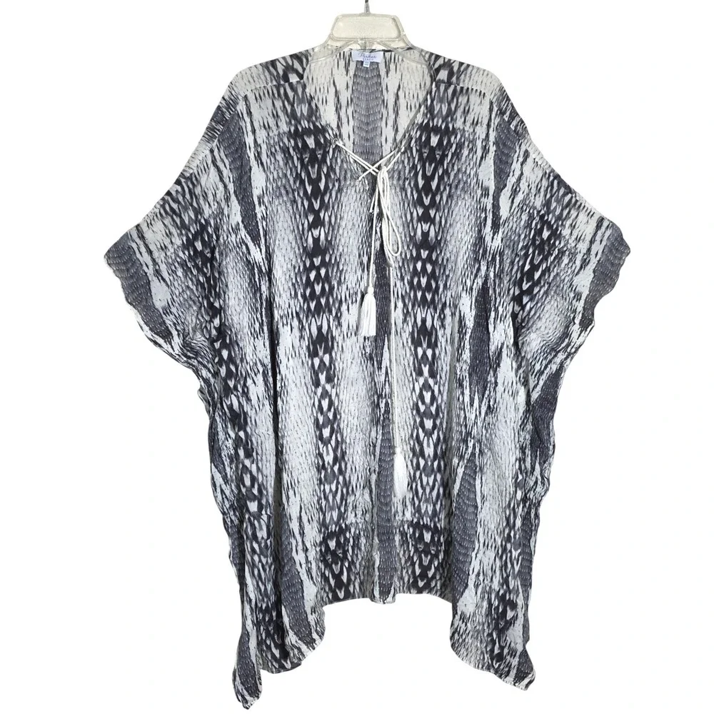 Parker Beach | Swim | Parker Beach Kaftan Cover Up Womens Xss Black ...